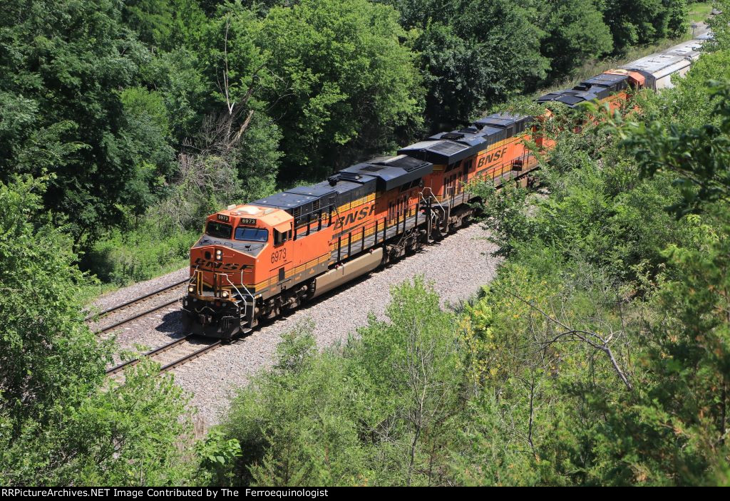 BNSF H train 6973 West